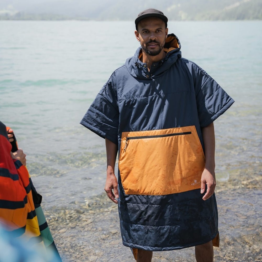 VOITED Surf Inspired Hooded Poncho with a Towel-Like Inside - Ocean ...
